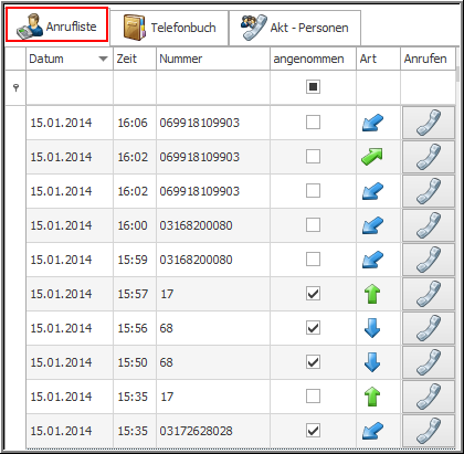 Telefonieren mit paraOfficeSuite > Erfassen von Telefoneinträgen ...